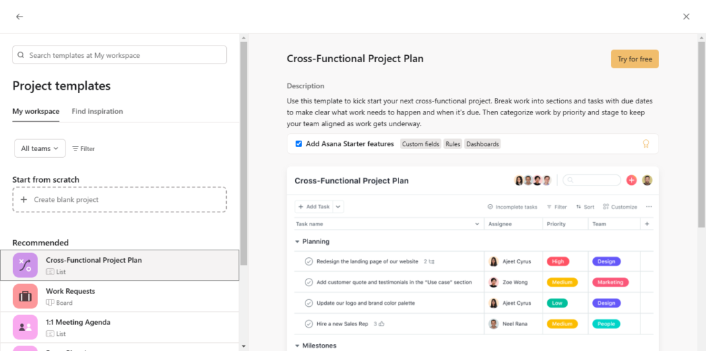 how to create a template in Asana: easy step-by-step guide