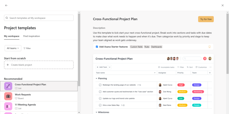 how to create a template in Asana: easy step-by-step guide